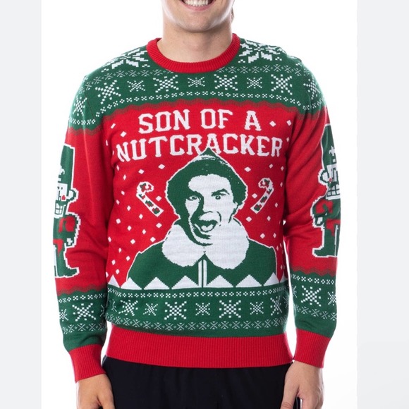 Ugly Christmas Sweater | Sweaters | Elf Movie Son Of A Nutcracker Ugly ...